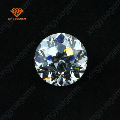 Gems factory 2mm 3mm 4mm white round cubic zirconia aaa aaaaa loose gemstones