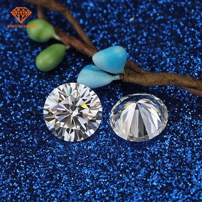 Wuzhou factory direct sale VVS quality certificated 1 carat white round moissanite in loose gemstone