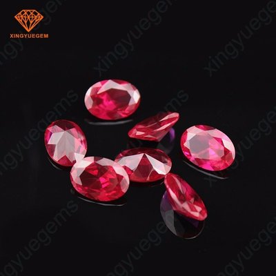Oval cut red corundum ruby gemstone with aaa aaaaa quality wholesale for ruby diamond ring