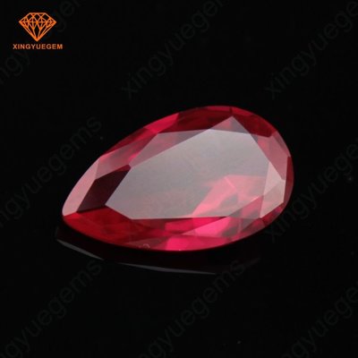 Red garnet color ruby Tear drop shape aaa ruby gemstone for diamond