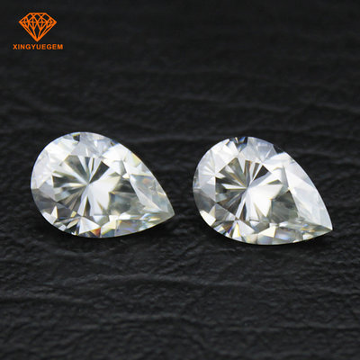 Pear shape synthetic diamond VVS clarity GH clear white color moissanite diamond