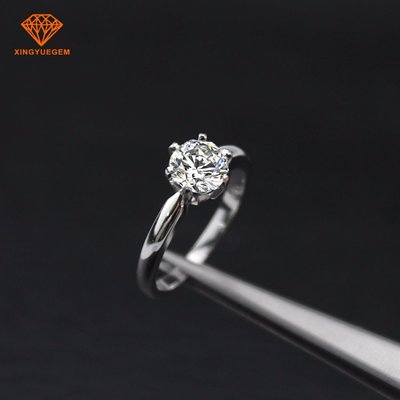 China manufactuer Classic jewelry 18k gold white cheap moissanite engagement rings