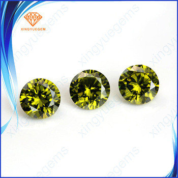 Wholesale high quality aaaaa peridot color cubic zirconia stone for cz diamond