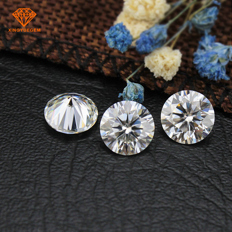 Lab created diamond VVS, forever one moissanite diamond round cut, white moissanite gems