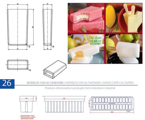 Stainless steel frozen ice pop mold ice cream mould popsicle mold ataforma type tray mold for freezer commericial use supplier