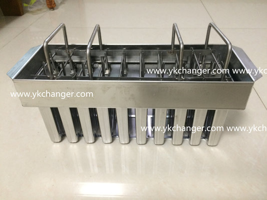 stainless steel ice cream mould ice lolly mould ice pop mold popsicle mold with stick holder supplier