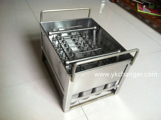 Ice Pop mold set stainless steel commercial use manual type with stick holder supplier