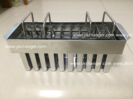 Ice Pop mold SS frozen pop mold freezer pop molds set stainless steel with stick holder supplier