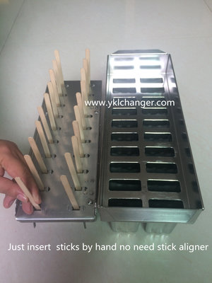 stainless steel ice pop mold ice cream mould ice lolly mould popsicle mold with stick holder supplier