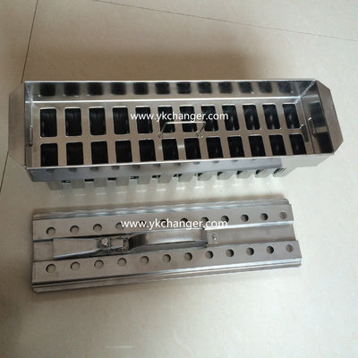 Metal ice cream mold for poles stainless steel box ice pop mold with stick extractor supplier