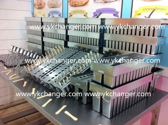 Stainless steel popsicle molds ice cream moulds ice lolly moulds frozen pop molds supplier