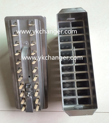 Ice pop mold stainless steel ice forming mould 2x11 22cavities 90ml megamix ataforma type fit Finamac turbo 8 supplier