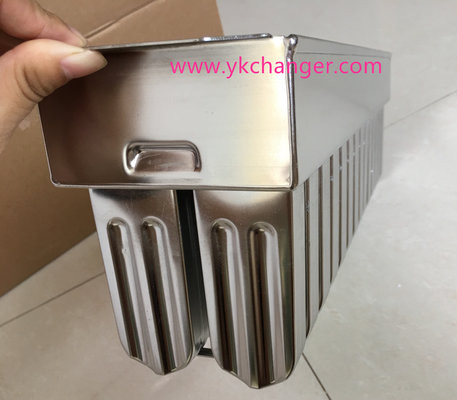 Ice pop molds stainless steel popsicle mold tray 2x14 63ml brida ataforma type with plain stick holder high quality supplier