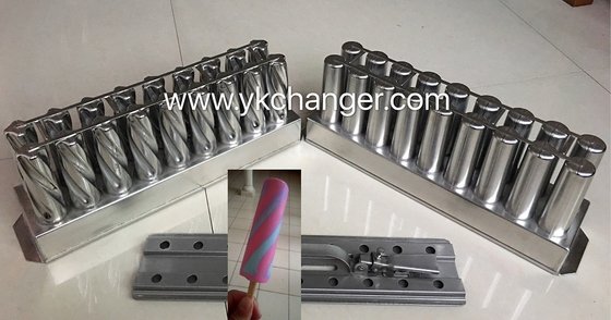 Moulds ice cream popsicle stainless steel ice lolata stampe 95ml drill and 117ml lolly bar ituzinho with stick extractor supplier