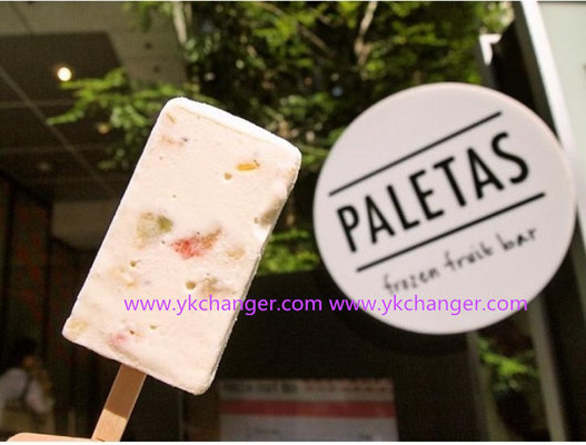 Paletas ice cream make form mold stainless steel 2x13 26mold 123ml with plain stick extractor 85USD per set hot sale supplier