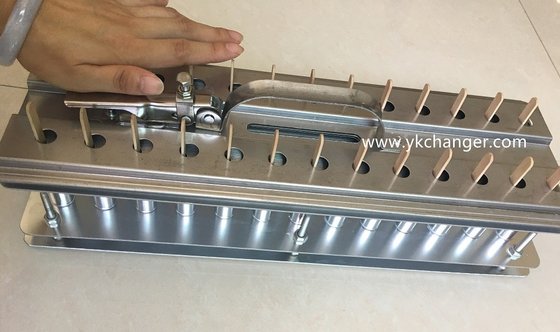 Finamac stick alignment for paletas ice cream molds plain type 2x13 26tubes full food grade aluminum commercial use supplier