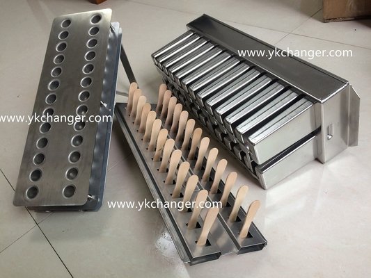 Top quality ice cream moulds 2X13 123ml mich with helix stick holder stick aligner plasma robot welding supplier