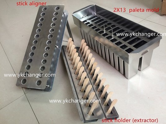 Top quality ice cream moulds 2X13 123ml mich with helix stick holder stick aligner plasma robot welding supplier