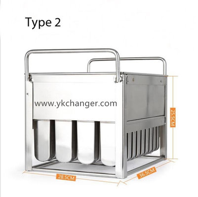 Stainless steel ice lolly moulds high quality plasma robot welding 40pieces with stick holders hot sale 99USD per set supplier