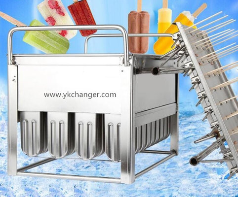 Stainless steel ice lolly moulds high quality plasma robot welding 40pieces with stick holders hot sale 99USD per set supplier