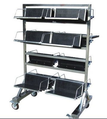 Scaffale di rivista verticale di SMT, carretti dei vassoi del PWB di ML-8604 ESD per stoccaggio del PWB