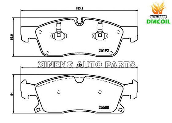 Durable MERCEDES - BENZ Auto Brake Parts Non Heat Transfer Material Insulation Layer