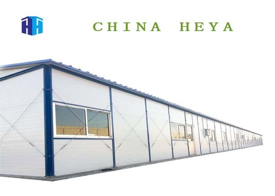 2000sq Feet Small Factory Building Prefab Camp Houses Steel Structure Warehouse
