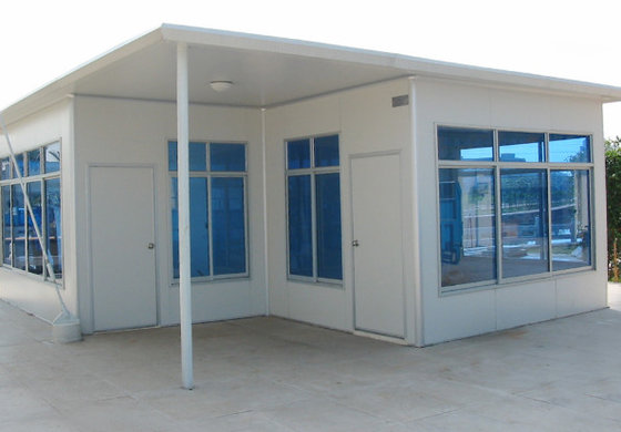 ASA Sandwich Panel Steel Frame Prefabricated Houses , Prefab Eco Homes Rustproof