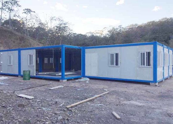 Easy Assembly Sandwich Panel Kit Homes , Flat Pack Container Homes Fireproof