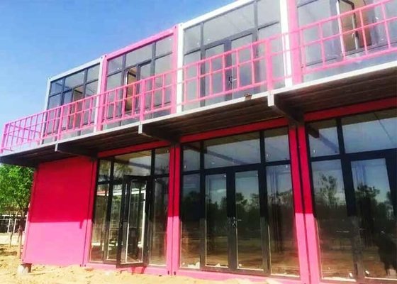 Quick Assembly Double Storey Prefab Houses Luxury Shipping Container Hotel
