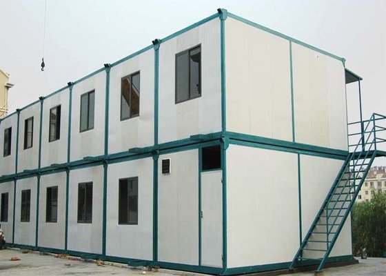Galvanized Steel Frame Modular Container Office , Construction Site Office 20ft