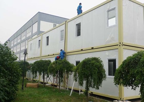 Hurricane Proof Double Storey Prefab Houses 20ft Temporary Modular Buildings