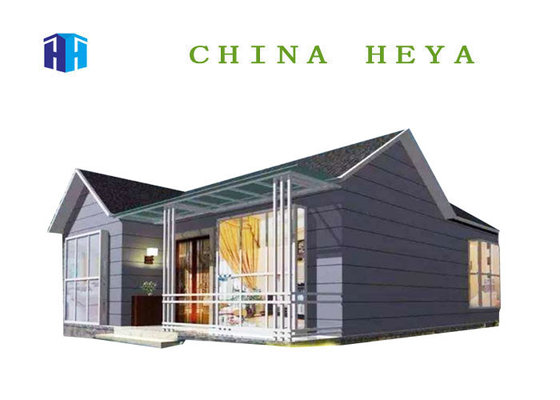 Steel Frame Villa Style Modern Prefabricated Houses For Living Heat Preservation