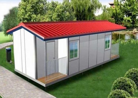 Precast Building Project Modern Prefabricated Houses 82 Square Meters 10.76m Length