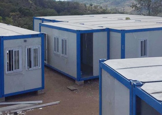 Customized Flat Pack Container House / Roof Shipping Storage Container Buildings