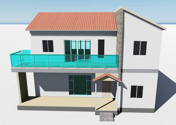 2 Story Prefab House Villa Energy Efficient Modular Homes Waterproof
