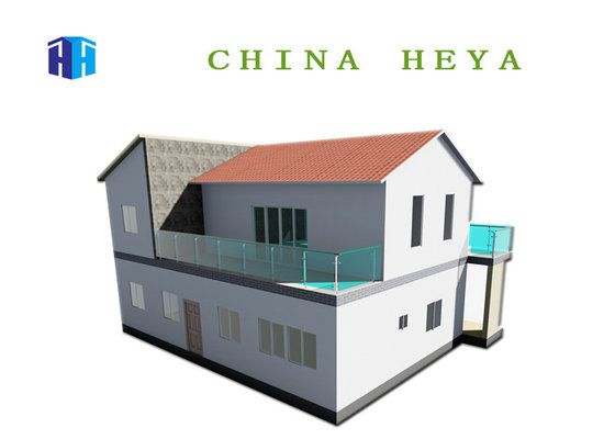 Light Steel Structure Ultra Modern Prefab Homes , Eco Friendly Prefabricated Homes