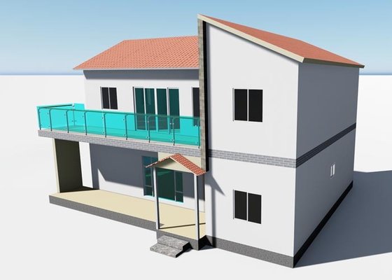 Light Steel Structure Ultra Modern Prefab Homes , Eco Friendly Prefabricated Homes