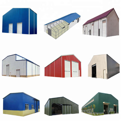 SGS Passed Steel Frame Prefabricated Houses Construction Structural Workshop