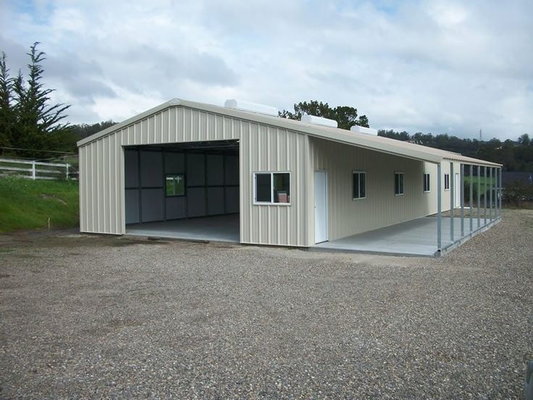 White Steel Frame Movable Prefab House Car Parking Shed Car Garage Tents