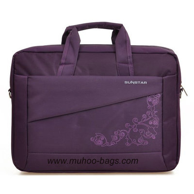 Fashion Purple Nylon Brief Case,Computer shoulder Bag, Laptop Bag (MH-2137)