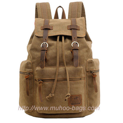 Fashion Choco Canvas Laptop Bag,Sports Travel backpack bag (MH-2107)