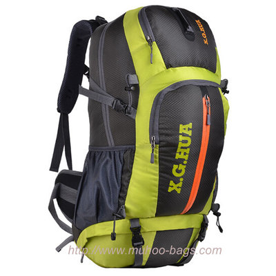Fashion Green  Nylon Outdoor Sports Climbing Backpack Bag for Hiking (MH-5012)
