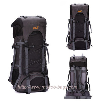 Fashion Grey Nylon Outdoor Sports Climbing Backpack Bag for Hiking (MH-5011)