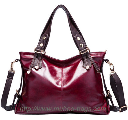 High Quality Blue Leather Handbags for lady (MH-6027)