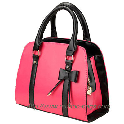 Fashion Orange PU Lady handbag for wholesale (MH-6042)