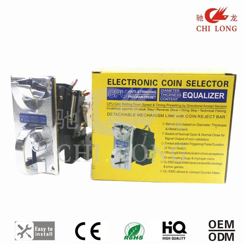 Anti Fishing Cpu Coin Selector Material With 3 Ways Adjustable Timer Switch supplier