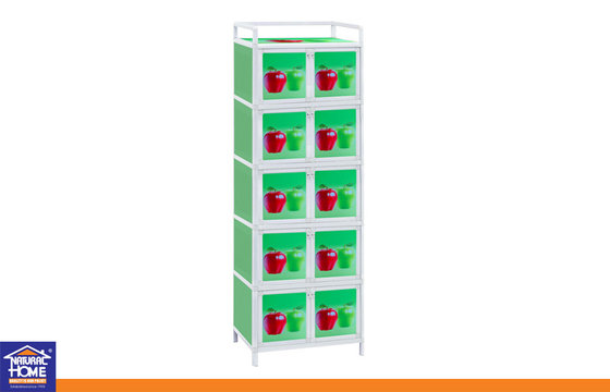 Home / Office Furniture Aluminum Storage Cabinets with 10 Doors Free Standing and Multi-function