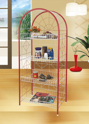 Modern Multi-function 4 Tiers Living Home Storage Rack and Shelves Space Saving