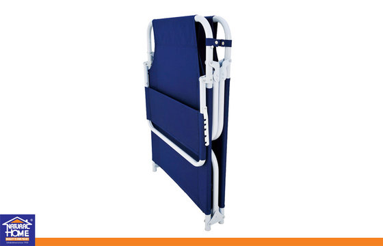 Seaside Portable Folding Bed Lightweight Camping Folded Bed Indoor / Outdoor Use